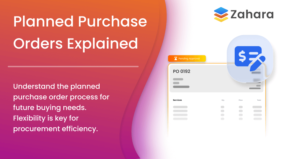 Planned Purchase Orders Explained